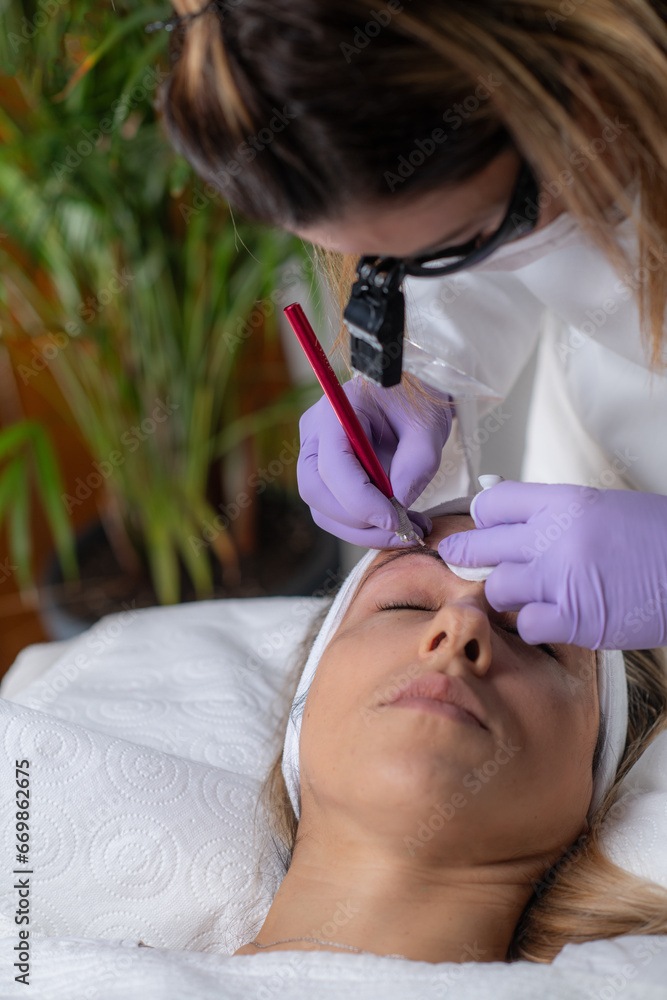 Transformation of eyebrows through professional microblading services ...