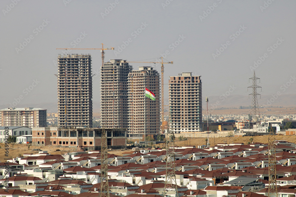 Architectural development in the Kurdistan Region of Erbil Stock Photo ...