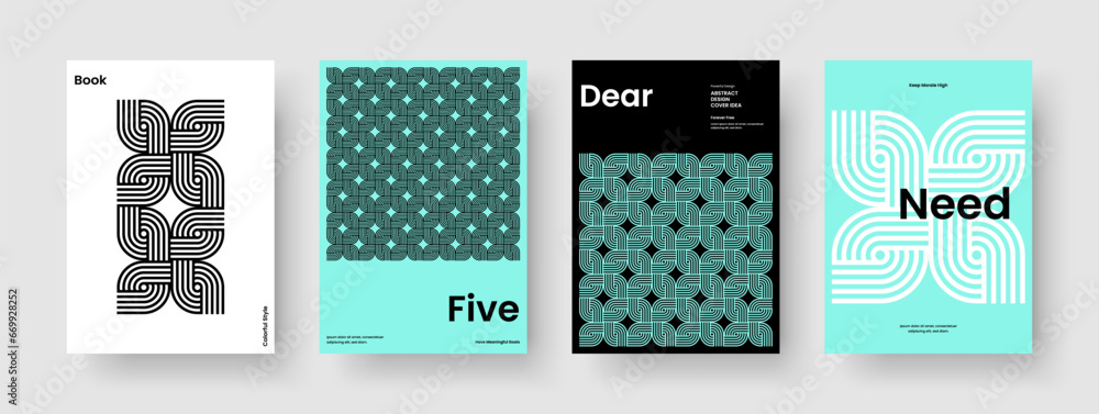 Creative Background Design. Modern Book Cover Layout. Geometric Report ...