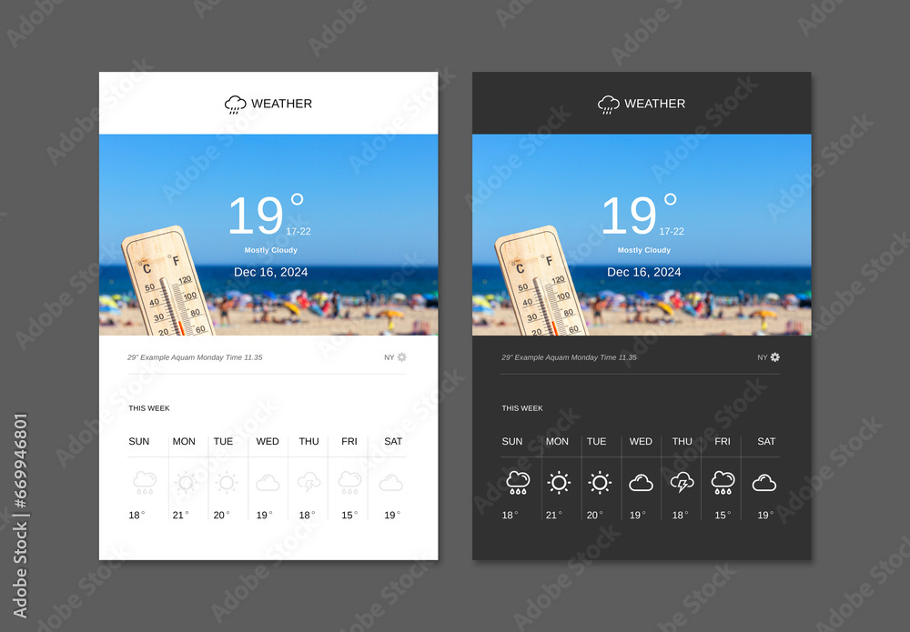 Weather Infographic Layout Stock Template | Adobe Stock