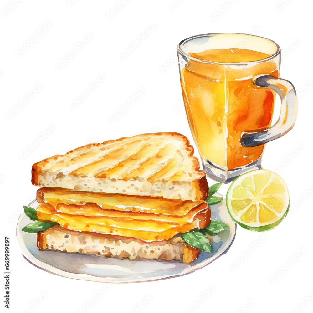 Sandwich Breakfast food, Brunch png isolated on a transparent ...