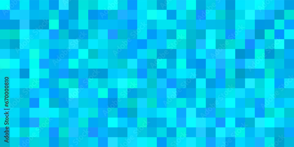 Abstract blue pixel water texture with dithering. 16 bit mine craft ...