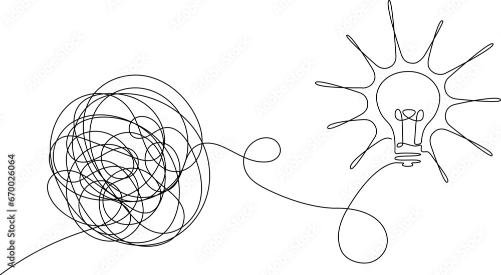 idea generation and collecting thoughts concept, brainstorming ...