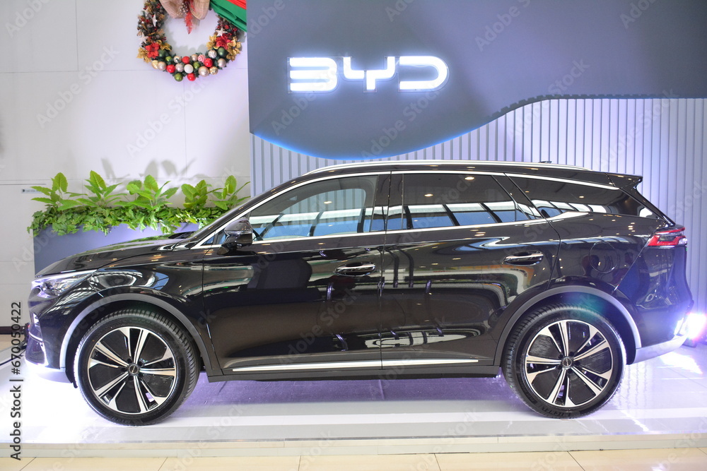 Byd tang EV at Philippine electric vehicle summit in Pasay, Philippines Stock Photo | Adobe Stock
