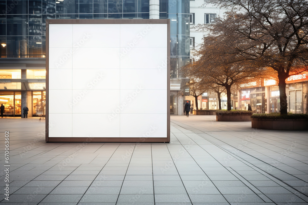 public shopping center mall or business center high big advertisement ...