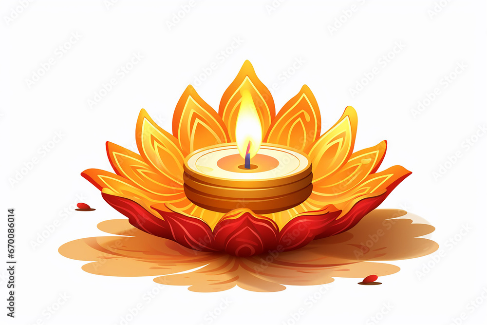 beautiful colorful clay Indian Diwali Diye lamps for Diwali festival ...