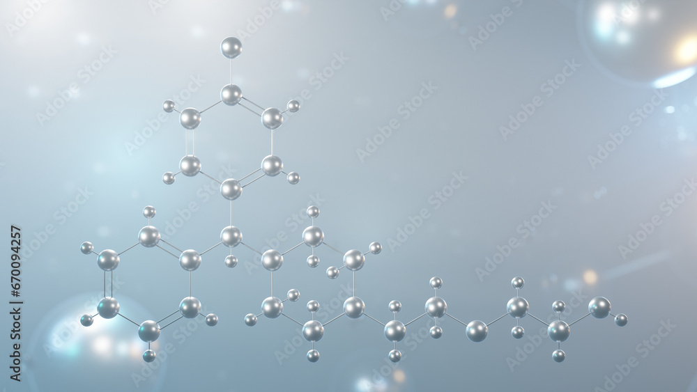 hydroxyzine molecular structure, 3d model molecule, anxiolytics ...
