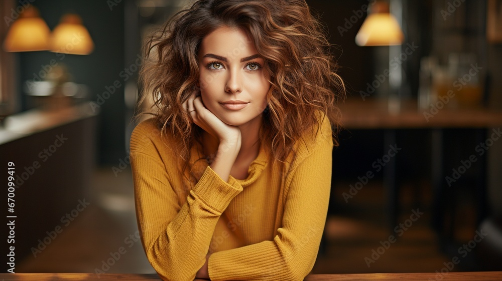 sympathetic, sensitive woman listening to difficulties and unpleasant ...