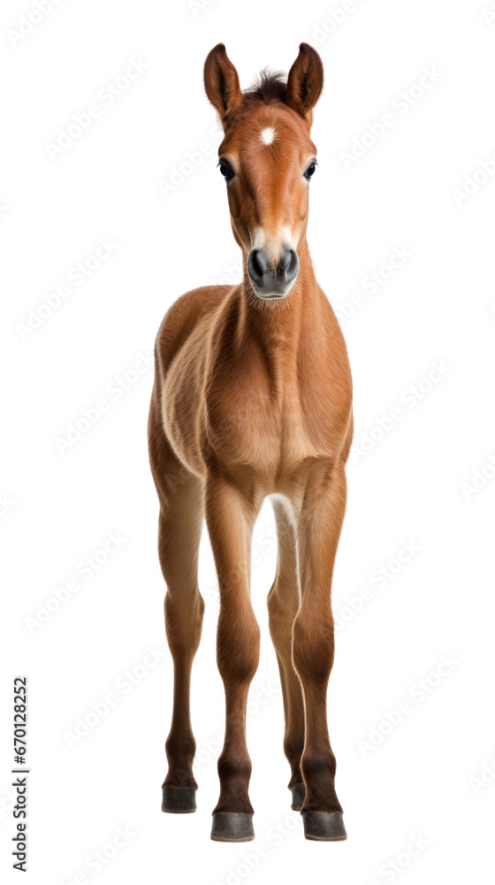 Cute foal isolated on transparent background. Farm animal png clip art ...