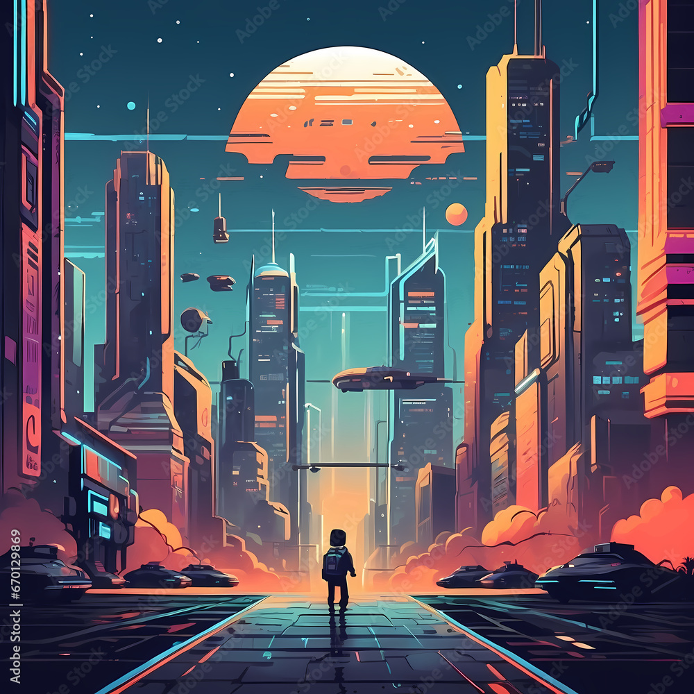 Explore the captivating world of retro-futuristic style with this ...