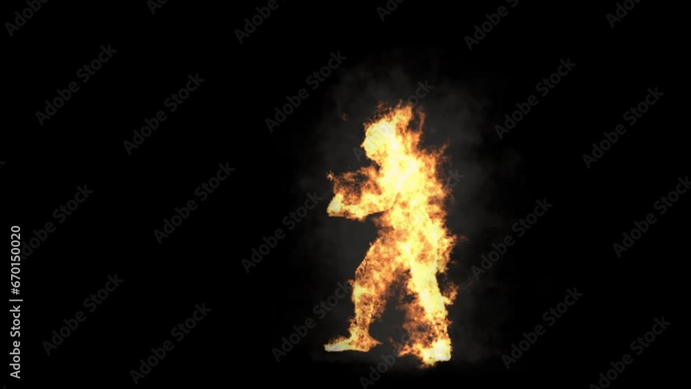 Character Fire,Animation dancing burning, Ghost halloween. included in ...