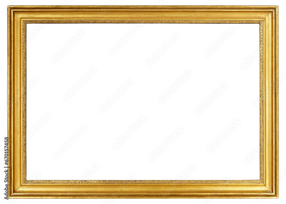 Large picture frame on a transparent background, in PNG format. Stock ...