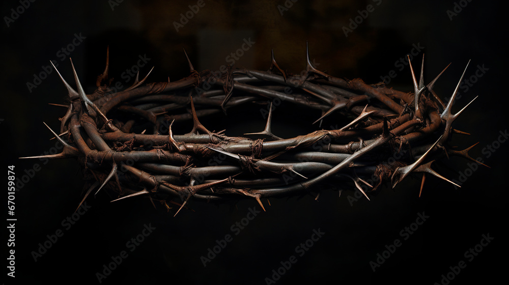 A crown of thorns is a true symbol of sacrifice and redemption. A crown ...
