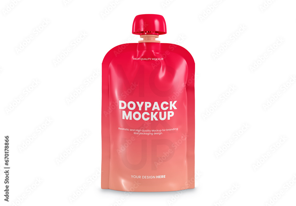 Doypack Mockup Stock Template | Adobe Stock