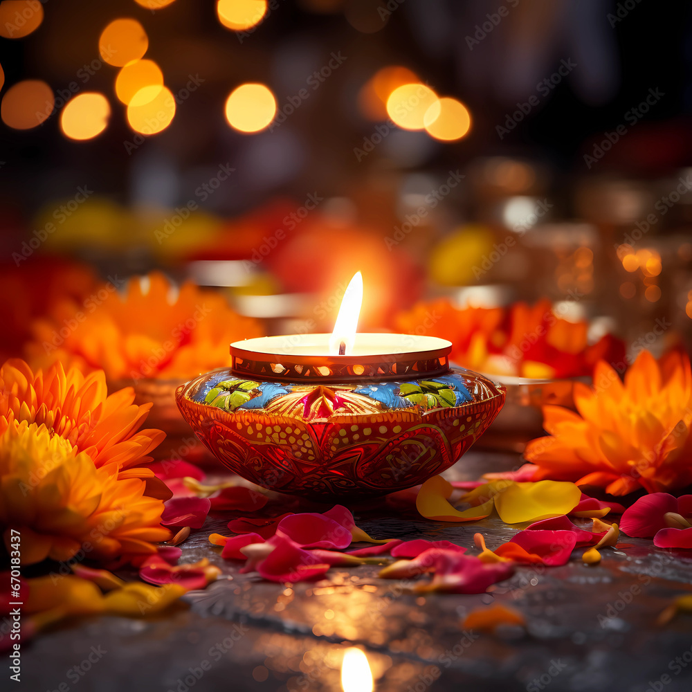 Diwali, Hindu festival of lights, celebration, Indian religions ...