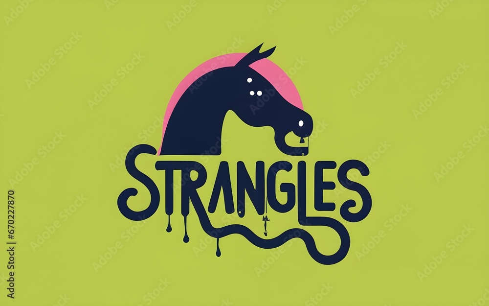 Equine strangles Stock Illustration | Adobe Stock