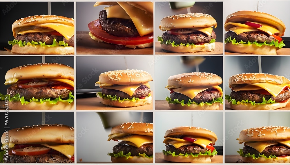 A time-lapse photo series capturing the construction of a fast-food ...