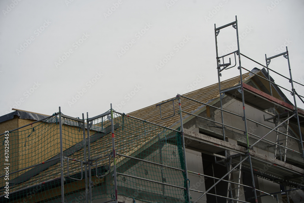 Shell of an apartment building - construction site Stock Photo | Adobe ...