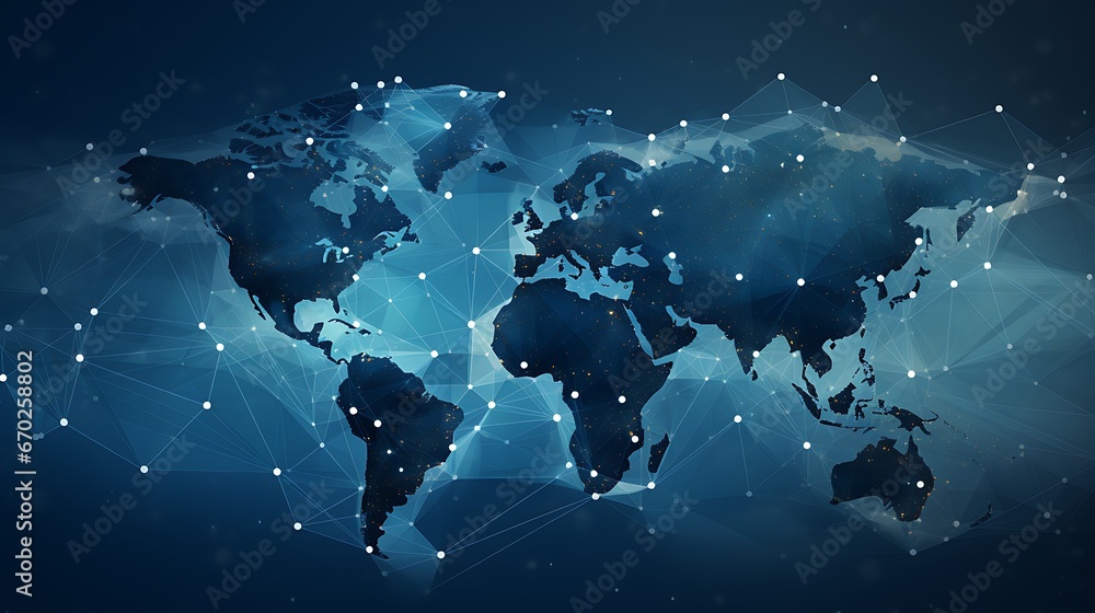 modern and minimalist image that symbolizes the global stock market's ...