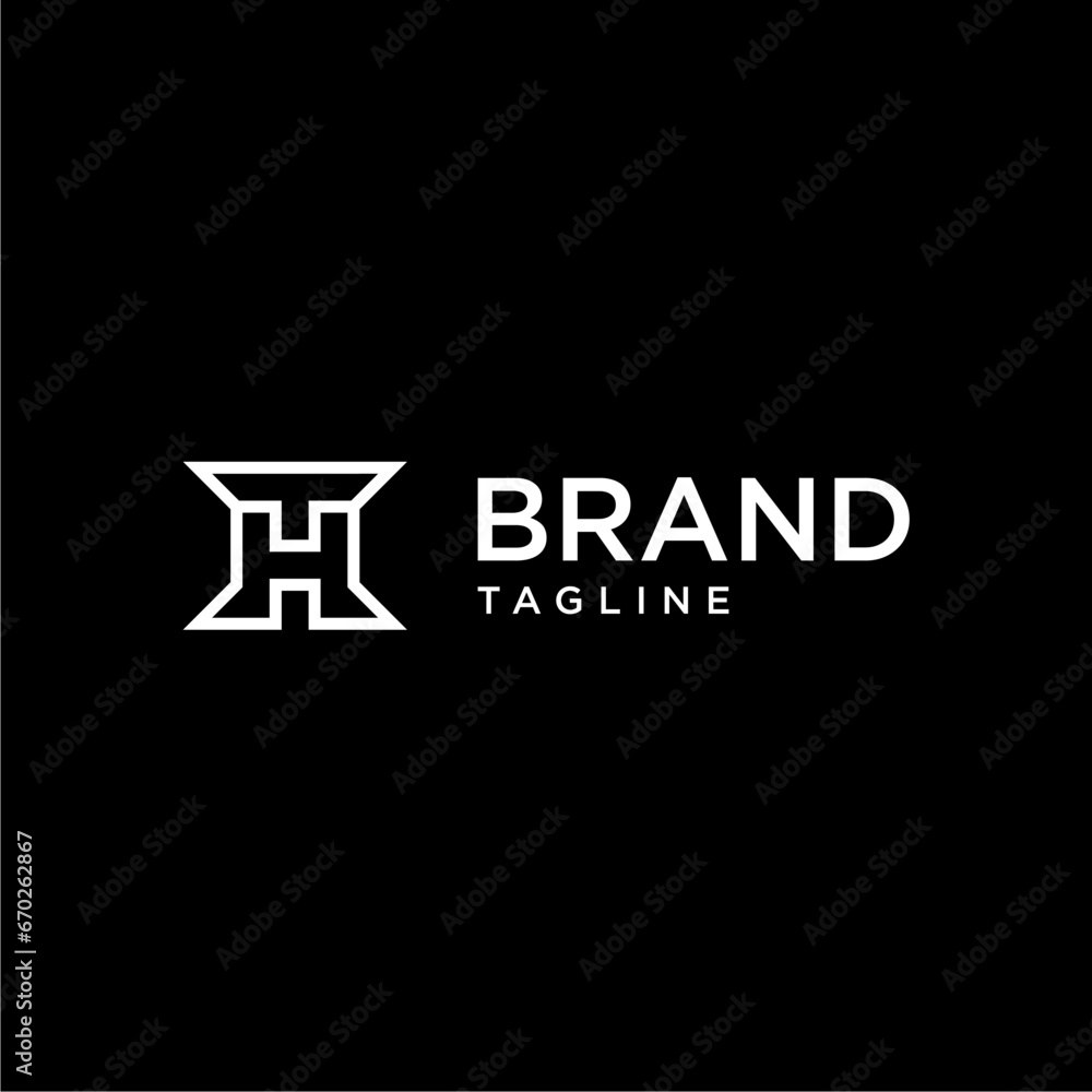 Abstract letter T shield logo design template, logo monogram minimalist ...