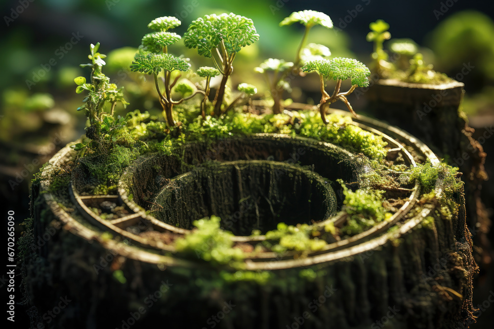 A cross-section of a plant root, exemplifying nutrient uptake and ...