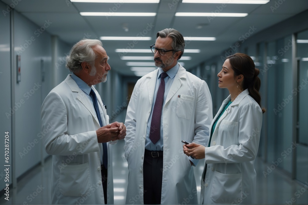 This is a photo of medicals professionals standing in a hospital ...