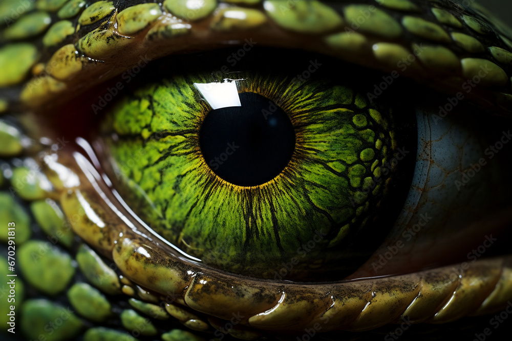 Fotka „A close up of a snake eye: is a stunning photo macro with of an ...