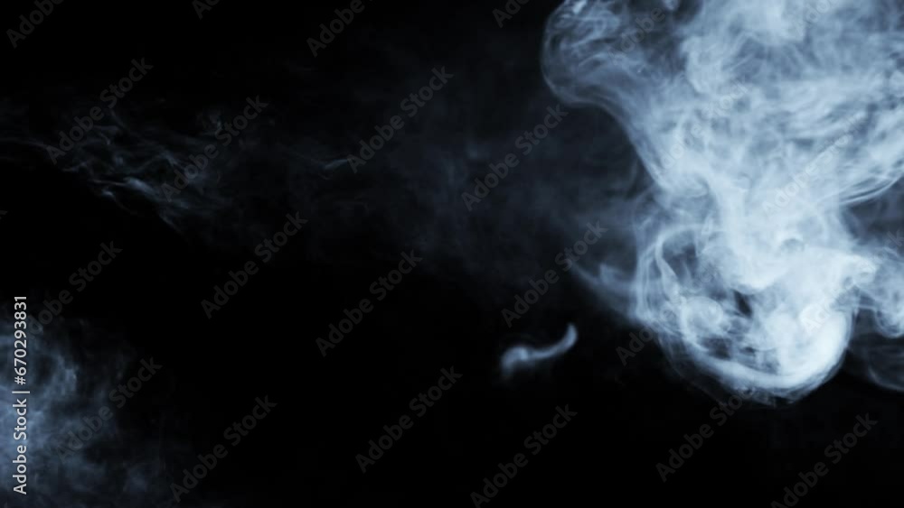 Abstract white smoke in slow motion. Smoke, Cloud of cold fog in light ...