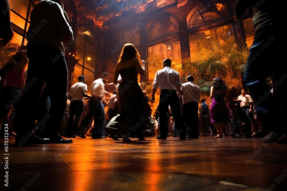 dancing people floor dance shot low a dancer disco club clubbing crowd ...