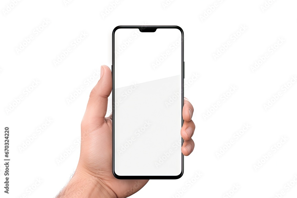 camera smartphone od edges thin screen background isolated hand phone ...