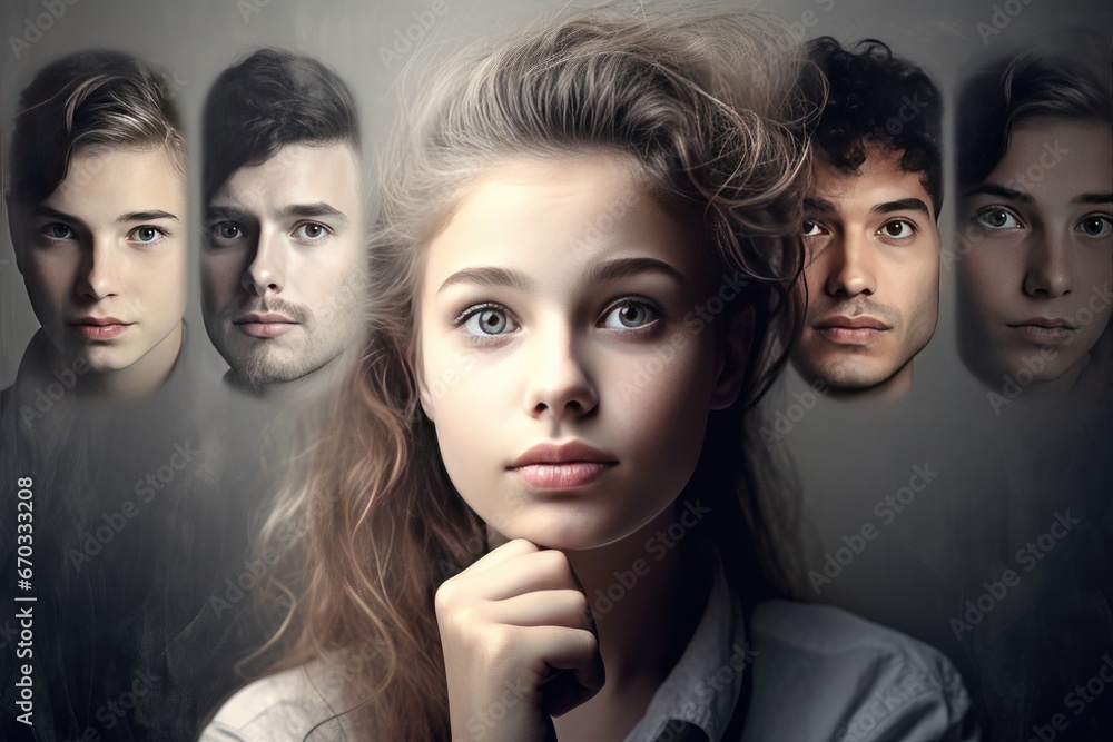 thinking people portraits thinks mind doubt question select choose ...