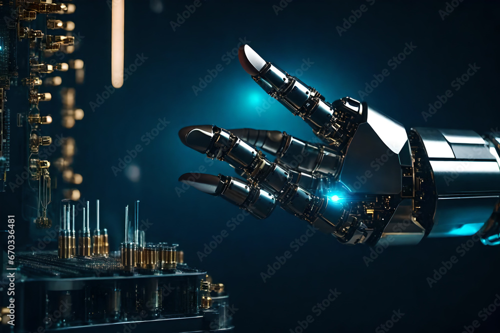 AI Apocalypse: Robot Hand Portraying the Perils of Artificial ...