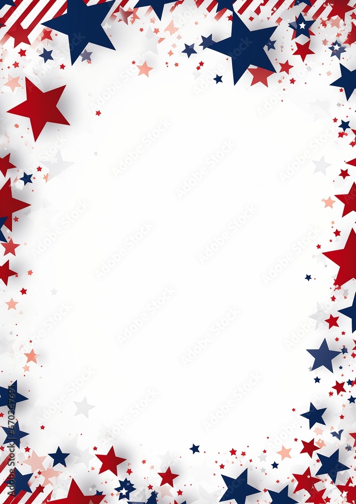 closeup red white blue star border graphic templates fireworks sky ...