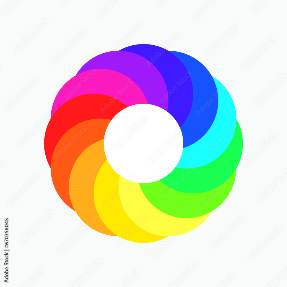 Hue of Color. Kinds of Colour Separation. Hue Icon. Color Wheel ...