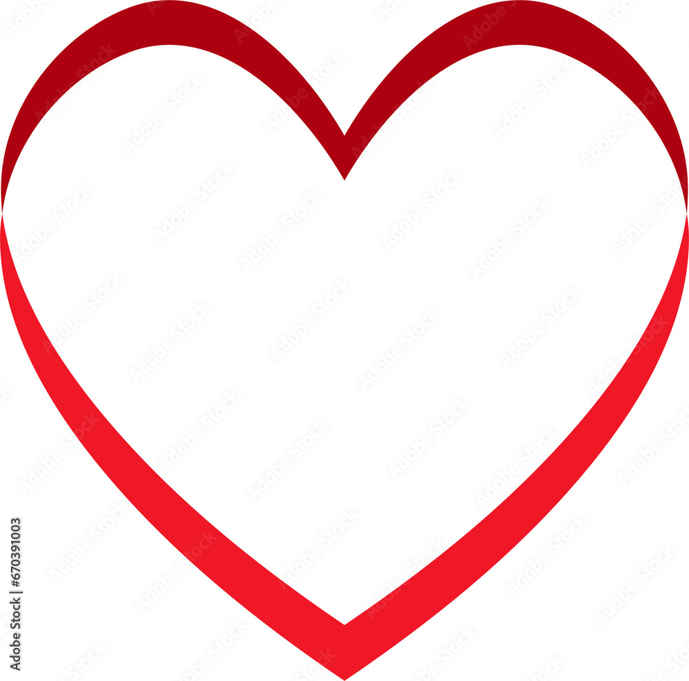 Red heart icons collection. Different styles of hearts set. Red heart ...