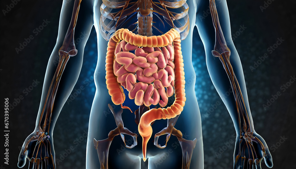 3D Visualization of the Anterior Human Large Intestine Tract in ...