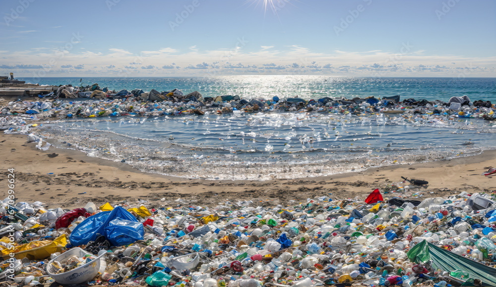 Beautiful Yet Heartbreaking: Our Polluted Beaches Stock Photo | Adobe Stock