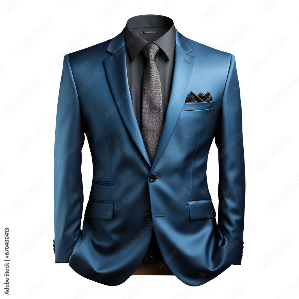 blue tuxedo suit mockup on transparent background ,businessman suit png ...