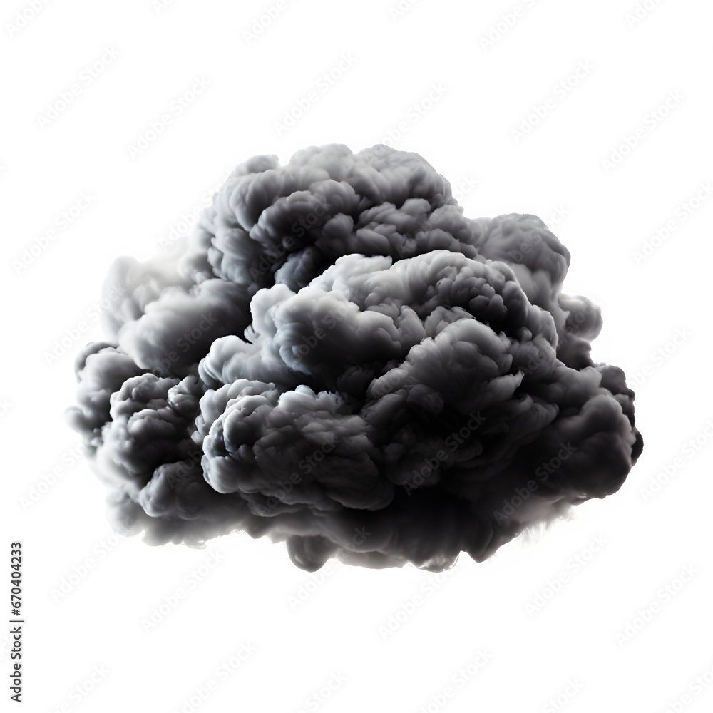 storm cloud object isolated on transparent background ,pollution cloud ...
