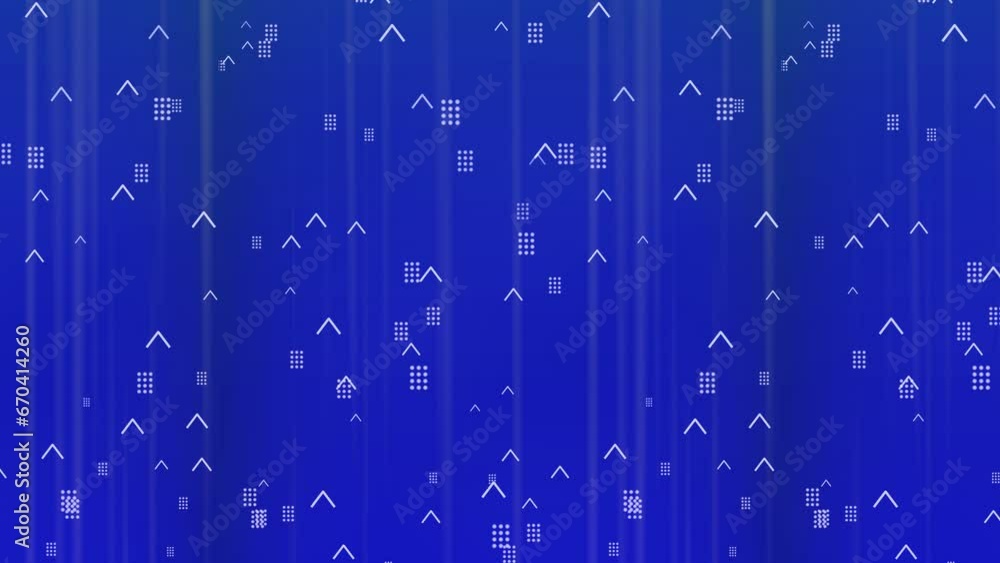 Technology arrow moving animation with blue background. Arrows pointing ...
