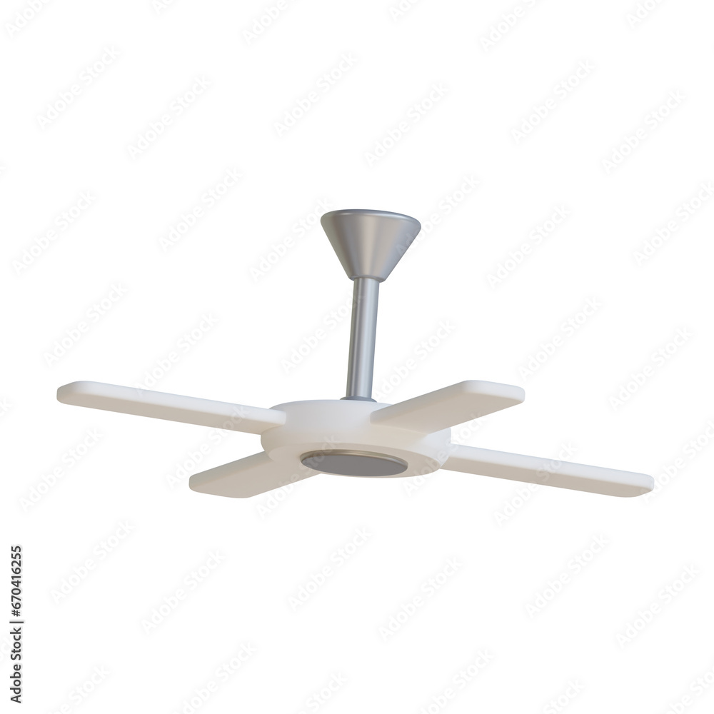 3D Model of Ceiling Fan. Ceiling Fan Design in 3D. Intriguing 3D Model ...