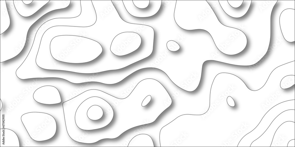3D Contour map background. Vector geography scheme and terrain ...