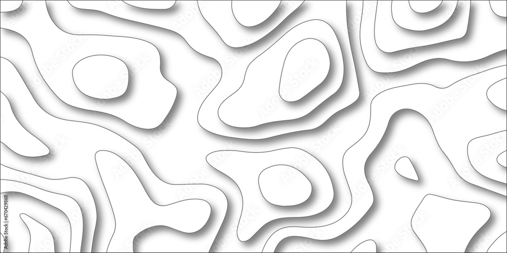 3D Contour map background. Vector geography scheme and terrain ...