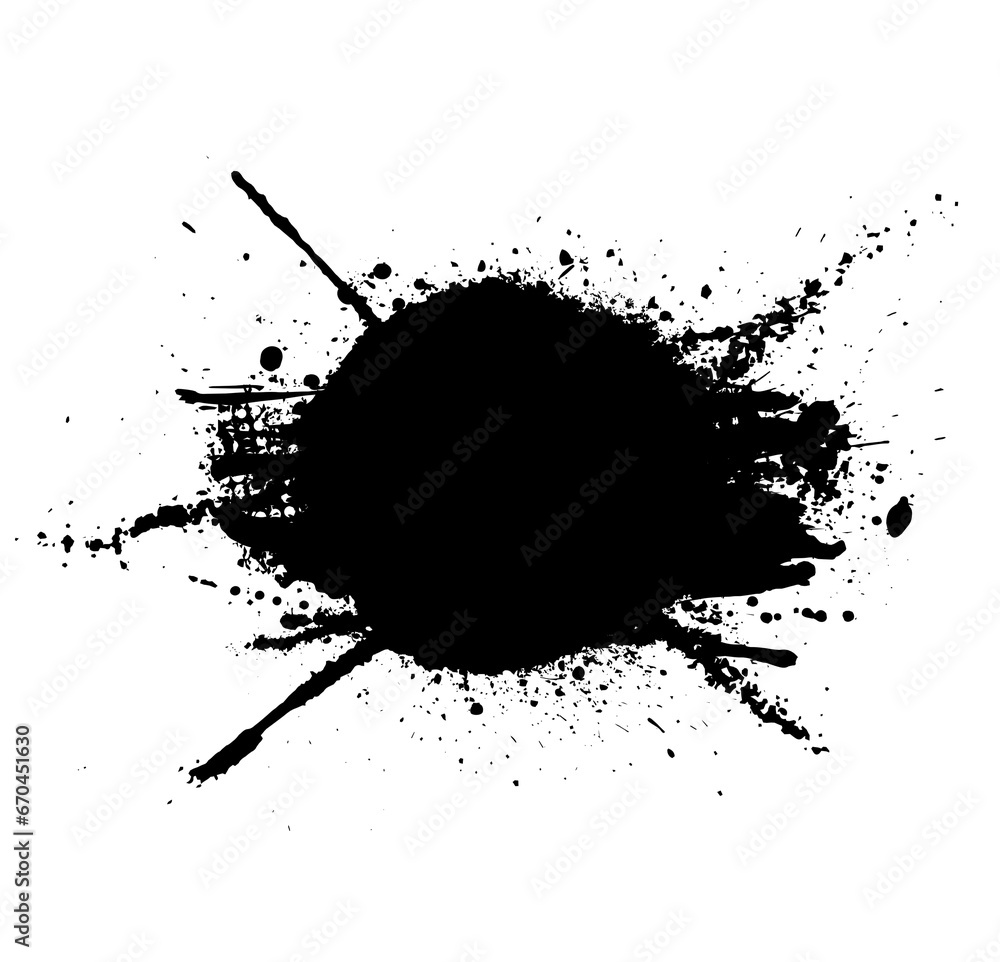 Black dried paint splattered dirty style. Royalty high-quality free ...