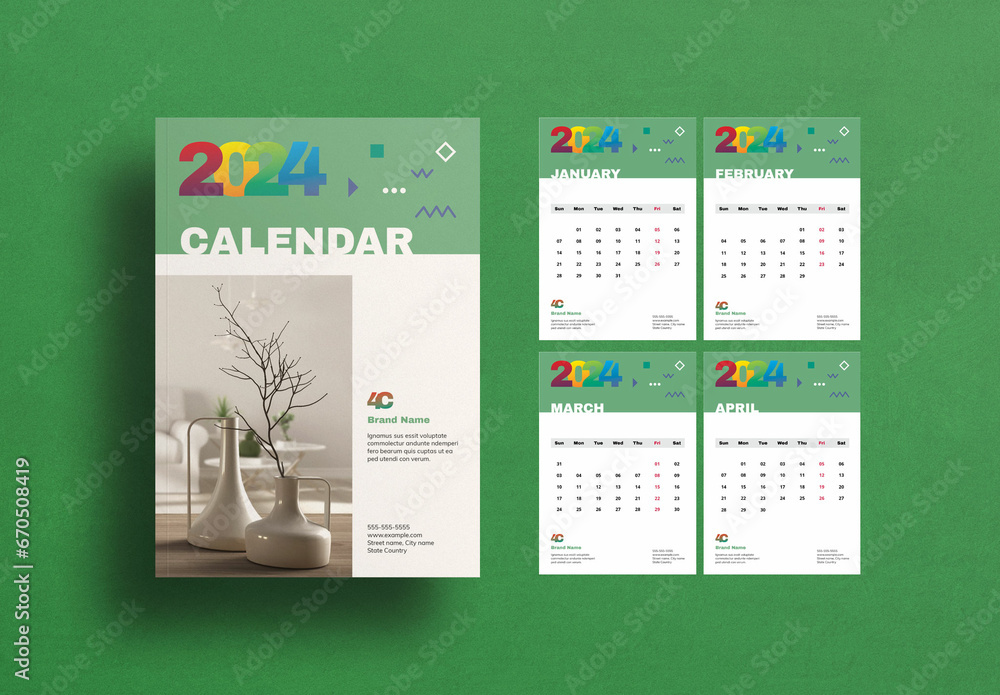 Calendar Layout Stock Template | Adobe Stock