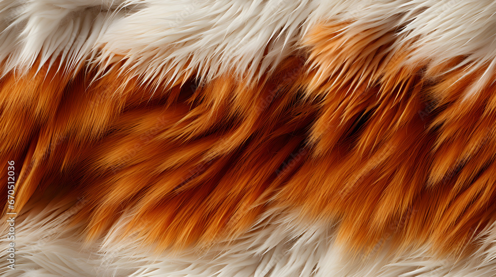 Seamless silky red fox fur with dark streaks and white tips Stock ...