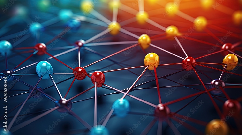 Connection network concept and connected diversity as circle shaped ...