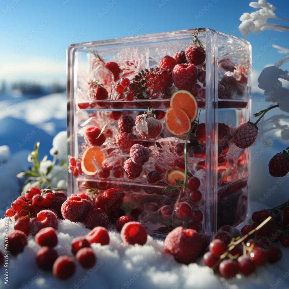 Cool storage or frozen box mini refrigerator stores various types of ...