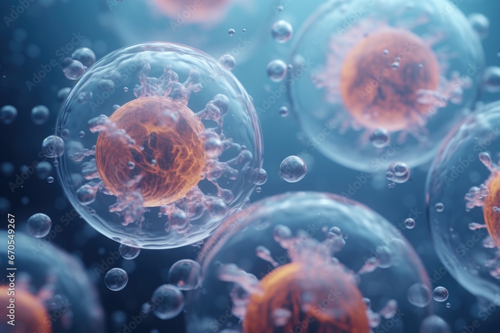 Cell division during mitosis under a microscope Stock Photo | Adobe Stock