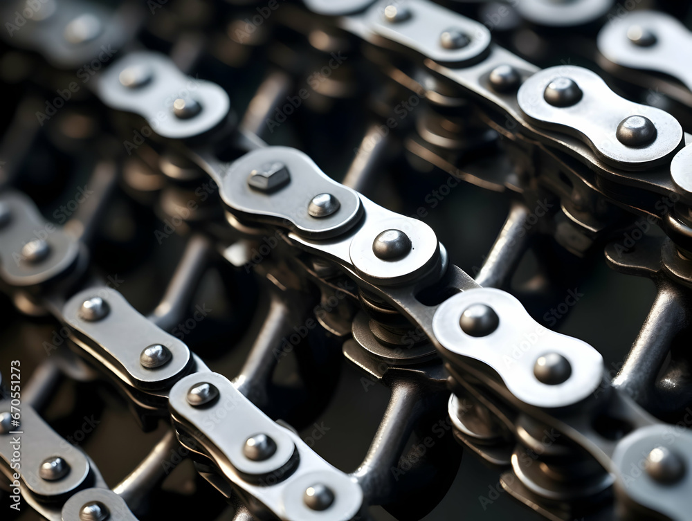 Different parts of a bicycle, chain, seat, disk brake, tire, handle and ...